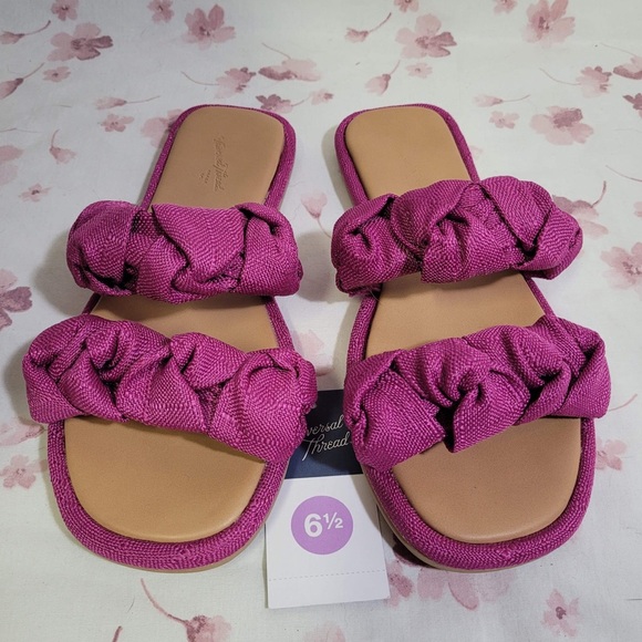 Shoes | Nwt Womens Magenta Sandals Universal Thread Size 65 | Poshmark